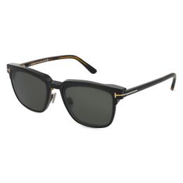 Tom Ford FT5683-B - mit Sonnenclip Brille Unisex | Fassung: Vollrand, Quadratisch, Havanna Dunkel