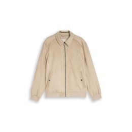 Tom Tailor Herren Jacke in Wildleder-Optik, braun, Uni, Gr. XXXL