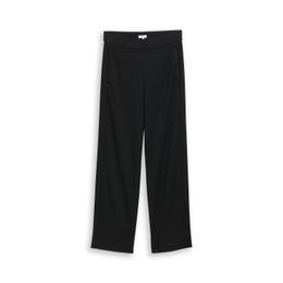 Tom Tailor Damen TTMIA STRAIGHT Hose, schwarz, Uni, Gr. 42/32
