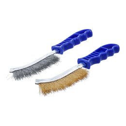 BGS-technic BGS Drahtb&uuml;rsten-Satz 71033, Stahl und Messingdraht, 260 mm, 2-tlg. ; BGS technic)