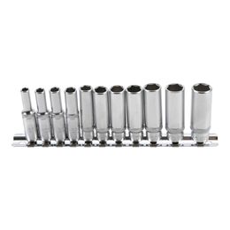 BGS-technic BGS Steckschl&uuml;ssel-Einsatz-Satz Sechskant, tief Antrieb Innenvierkant 6,3 mm (1/4") Zollgr&ouml;&szlig;en 11-tlg. ; BGS technic (2429)