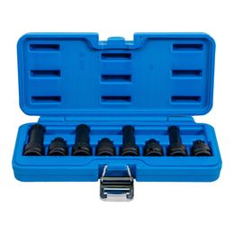 BGS-technic BGS Kraft-Bit-Einsatz-Satz Antrieb Innenvierkant 12,5 mm (1/2 Zoll) Innenvielzahn (f&uuml;r XZN) M12 - M18 8 teilig ; BGS technic (5381)