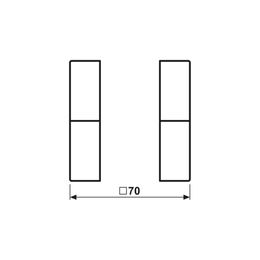 Jung Tastensatz komplett 2-fach LS502TSASWM)