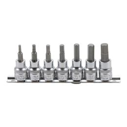 BGS-technic BGS Bit-Einsatz-Satz 10 mm (3/8 Zoll) Innensechskant 1/8 Zoll - 3/8 Zoll Zollgr&ouml;&szlig;en, 7-tlg. ; BGS technic (5104)