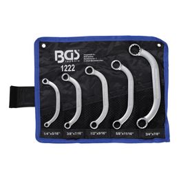 BGS-technic BGS Starter- und Blockschl&uuml;ssel-Satz Zollgr&ouml;&szlig;en SW 1/4 Zoll - 7/8 Zoll 5 teilig ; BGS technic (1222)