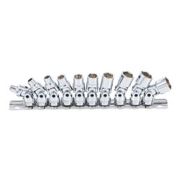 BGS-technic BGS Gelenk-Steckschl&uuml;ssel-Satz Antrieb Innenvierkant 6,3 mm (1/4 Zoll) SW 5 - 13 mm 10 teilig ; BGS technic (220)