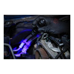 BGS-technic BGS technic UV-Lecksuch-Taschenlampen-Satz mit Zubeh&ouml;r aus Kunststoff und Metall mit Taschenlampe und Brille f&uuml;r Lecksuche, 3710)