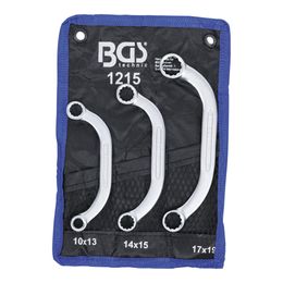 BGS-technic BGS Starter- und Blockschl&uuml;ssel-Satz SW 10x13 - 17x19 mm 3 teilig ; BGS technic (1215)