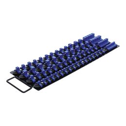 BGS-technic BGS Aufsteckschienen-Set f&uuml;r Steckschl&uuml;ssel-Eins&auml;tze mit 80 Clips f&uuml;r Eins&auml;tze 6,3 mm (1/4"), 10 mm (3/8"), 12,5 mm (1/2") ; BGS technic (6871)