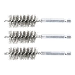 BGS-technic BGS Stahlb&uuml;rste 19 mm Antrieb Au&szlig;ensechskant 6,3 mm (1/4 Zoll) 3 teilig ; BGS technic (3078-19-S)