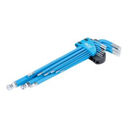 BGS-technic BGS Winkelschl&uuml;ssel-Satz extra lang Innensechskant/Innensechskant mit Kugelkopf 1,5 - 10 mm 9 teilig ; BGS technic (35100)
