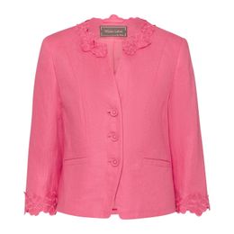 WHITE LABEL Kurze Leinenjacke Pink (Gr&ouml;&szlig;e: 42)