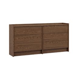 KOMMODE Japandi Dunkles Holz