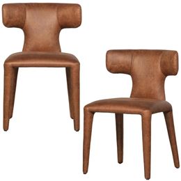 Stuhl-Set Permit Cognac B: 52cm