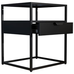 Nachtk&auml;stchen Flokas M Schwarz