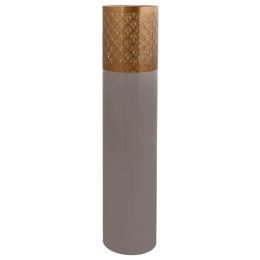 Kayoom Bodenvase Art Deco Grau/Goldfarben