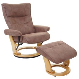 MCA RELAXSESSEL MIT HOCKER Braun
