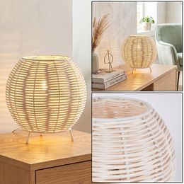 hofstein Malpica Tischleuchte 16 cm Beige, 1-flammig