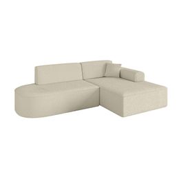 ECKSOFA Ottomane Rechts IREA-L1-v3 - 232x165x77 cm Beige