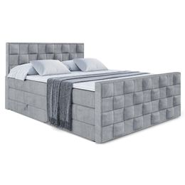 BOXSPRINGBETT ZAFIRA KING - 120 x 200 - H3/H4 - Grau