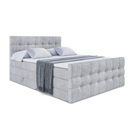BOXSPRINGBETT BERO-Z KING - 140 x 200 - H3/H4 - Hellgrau