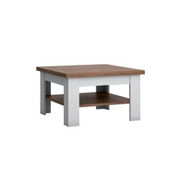 COUCHTISCH L&eacute;andre Wei&szlig; und Holz