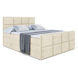 BOXSPRINGBETT NOVA-Z KING - 140 x 200 - H3/H4 - Beige