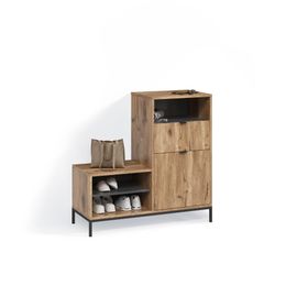 SCHUHSCHRANK Aterno Viking Oak 100 x 98.5 cm mit T&uuml;r und Schublade