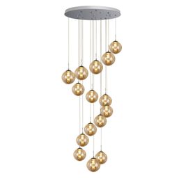 PENDELLEUCHTE Energie 15-flammig 41/41/320 cm