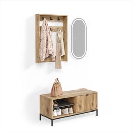 GARDEROBE Aterno Viking Oak Set, 3 Teile