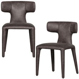 Stuhl-Set Permit Grau/Schwarz B: 52cm