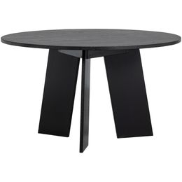 Esstisch Fries Schwarz L: 129cm