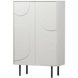 Kommode Cadiz Grauwei&szlig; B: 85cm
