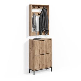 GARDEROBE Aterno Viking Oak Set, 2 Teile