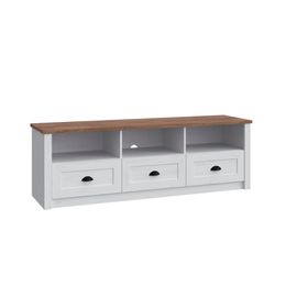 TV-M&Ouml;BEL L&eacute;andre Wei&szlig; und Holz