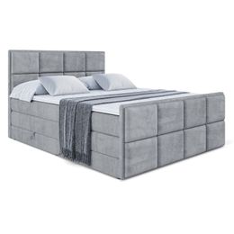 BOXSPRINGBETT NOVA-Z KING - 180 x 200 - H3/H4 - Grau