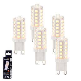 hofstein LED G9 5er Set 3,5 Watt 3000 Kelvin 330 Lumen