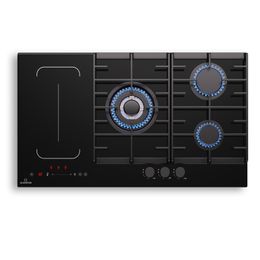 Klarstein MultiChef 5 Induktions- und Gaskochfeld 5 Kochzonen 3 Gasbrenner 2 Induktionsfelder FlexZone