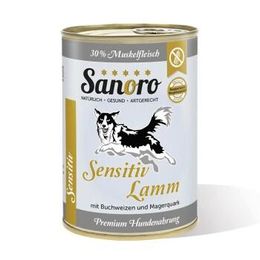 Sanoro Men&uuml; Sensitiv Lamm - mit Karotte und Buchweizen 12x400g
