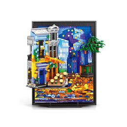 Reobrix 66702 Sternennacht Caf&eacute; Wandbild 2678 Teile ab 14