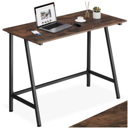 TecTake&reg; Schreibtisch, Industrial Style, trapezf&ouml;rmiges Gestell, 100 x 50 x 77 cm