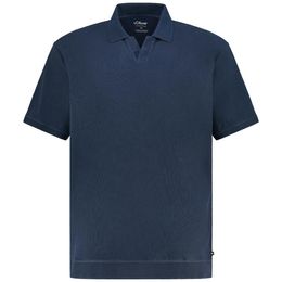 Herren Gro&szlig;e Gr&ouml;&szlig;en | s.Oliver Poloshirt aus Baumwolle Farbe blau Gr&ouml;&szlig;e: 6XL