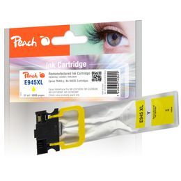 Peach E944/945/946 Druckerpatrone XL ye ersetzt Epson T9454, No. 945XLY, C13T945440 f&uuml;r z.B. Epson WorkForce Pro WFC 5210 DW (wiederaufbereitet)