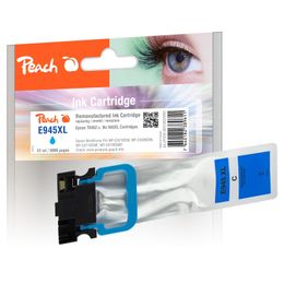 Peach E944/945/946 Druckerpatrone XL cy ersetzt Epson T9452, No. 945XLC, C13T945240 f&uuml;r z.B. Epson WorkForce Pro WFC 5210 DW (wiederaufbereitet)