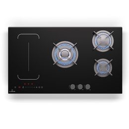 Klarstein MultiChef 5 Wok Induktions- und Gaskochfeld 5 Kochzonen 3 Gasbrenner 2 Induktionsfelder FlexZone