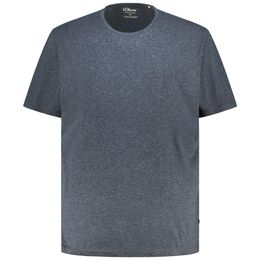 Herren Gro&szlig;e Gr&ouml;&szlig;en | s.Oliver T-Shirt aus Baumwolle Farbe blau Gr&ouml;&szlig;e: 6XL
