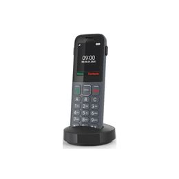 Gigaset Comfort 600 SIM Dark Silver Schnurloses Telefon (Seniorentelefon, Gro&szlig;e Tasten, 4G)