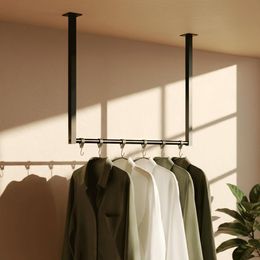 CLP Kleiderst&auml;nder, Schwarz, Schwarz, Metall, 60x60x7 cm, Garderobe, Garderobenst&auml;nder