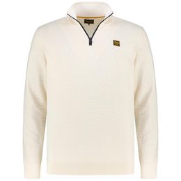 PME-Legend Herren Gro&szlig;e Gr&ouml;&szlig;en | PME LEGEND Troyer aus Baumwolle Farbe wei&szlig; Gr&ouml;&szlig;e: 5XL