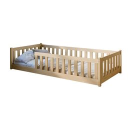 Kids Collective Bodenbett, Natur, Holz, 80x180 cm, Kinder- & Jugendzimmer, Kinderm&ouml;bel, Kinderbetten, Kindereinzelbetten